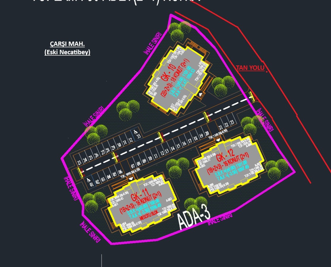285 ADET KONUTLARIMIZIN YERLEŞİM PLANI VE BLOK İSİMLERİ | Kemah ...